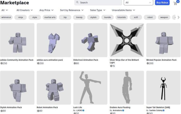 Roblox Marketplace Explained: A Guide to Buying and Selling Items ...